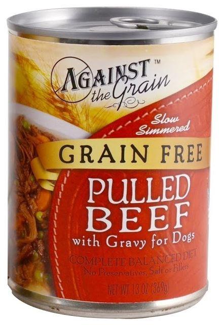 Against the Grain Pulled Beef with Gravy Canned Dog Food - Raleigh, NC ...